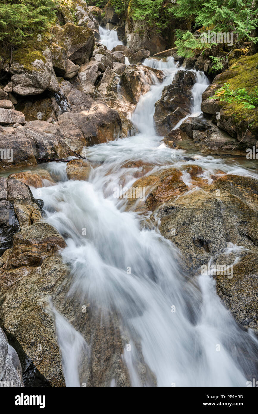Waterfalls deception falls skykomish hi-res stock photography and ...