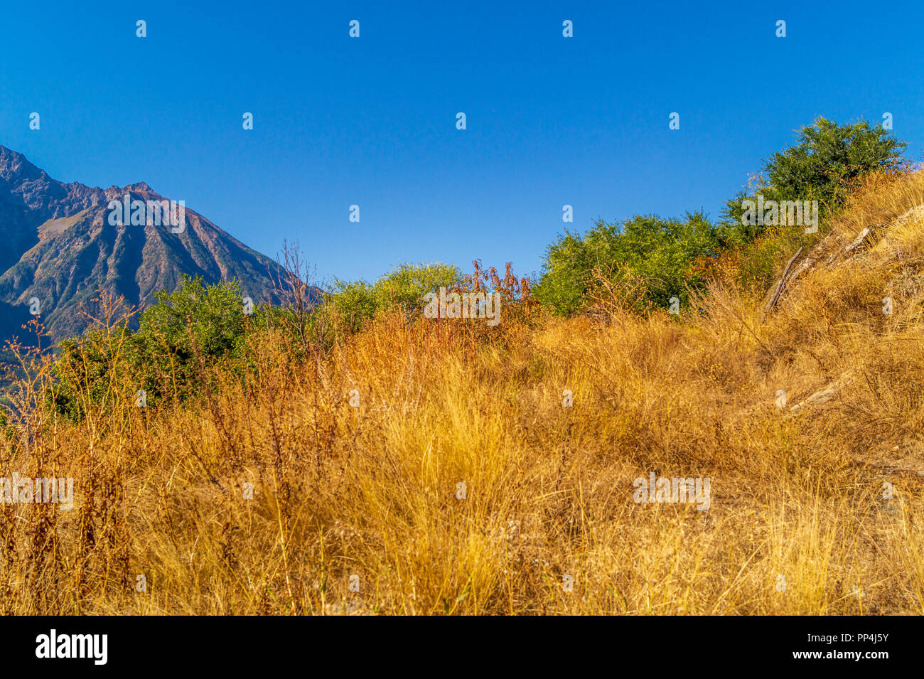 Landscape, mountain panorama, last days of summer Stock Photo - Alamy