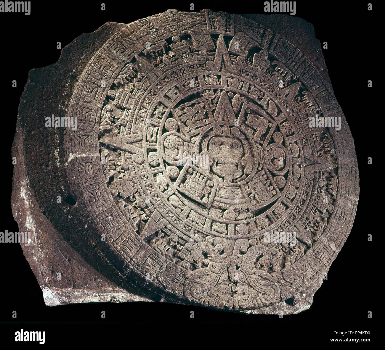 SOLAR STONE CALENDAR. AZTECAN COSMOGONY - 15th CENTURY. Location: MUSEO ...