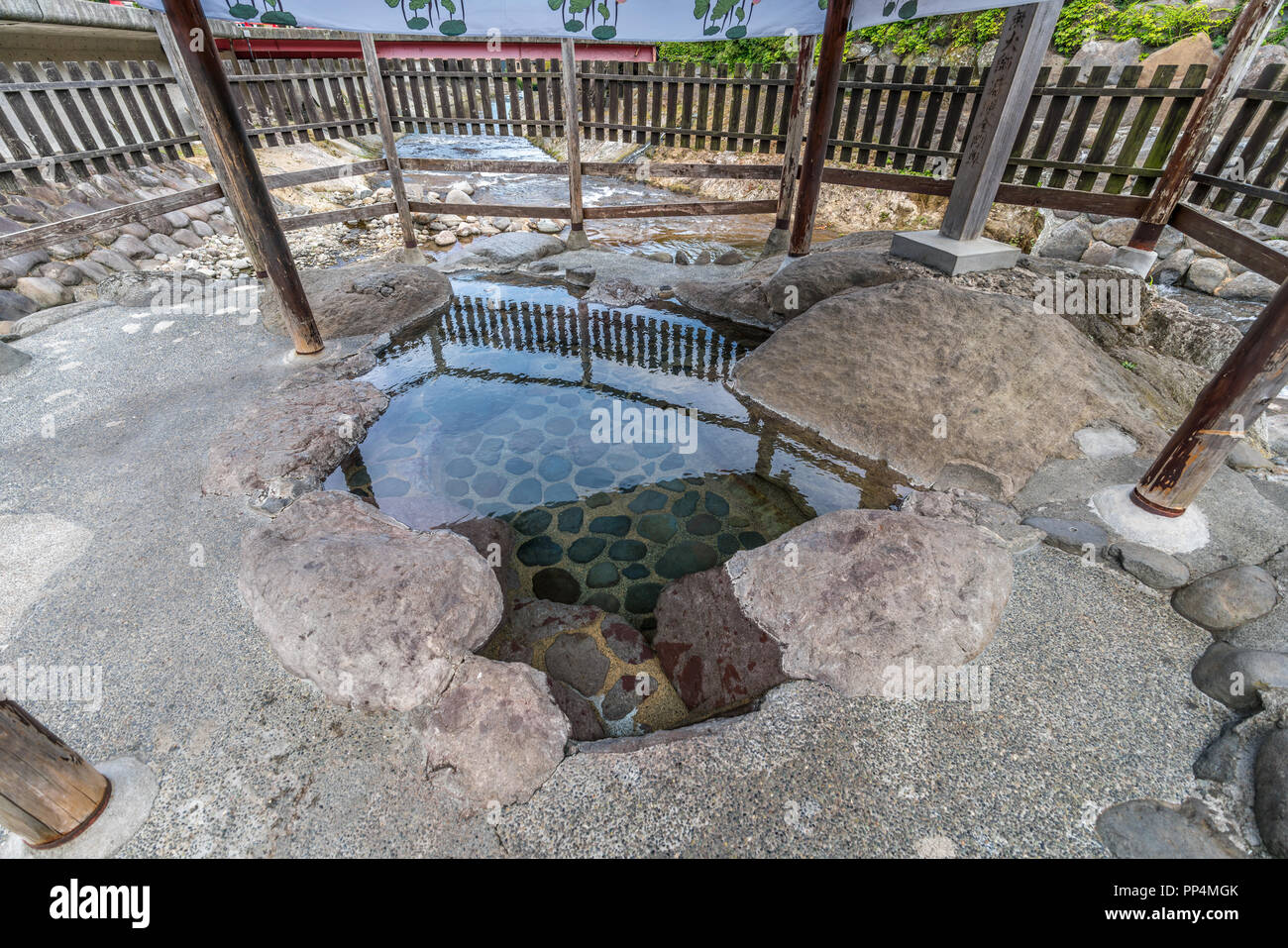Izu, Shizuoka, Japan - August 10, 2018 : Shuzenji Tokko no yu onsen ...