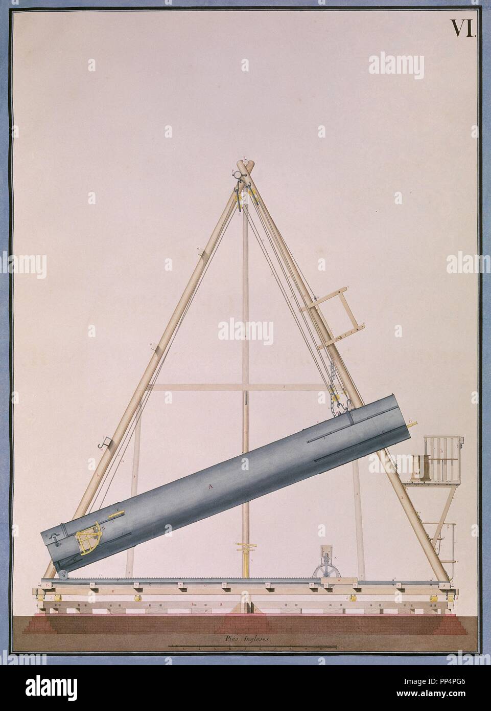 Telescope drawing hi-res stock photography and images - Alamy