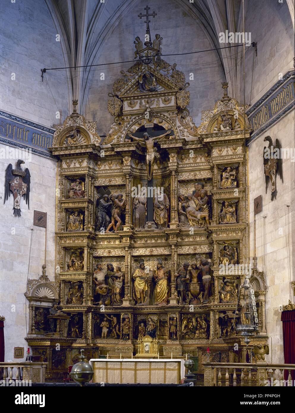 RETABLO MAYOR-PLATERESCO. Author: VIGARNY o BIGARNY FELIPE. Location ...