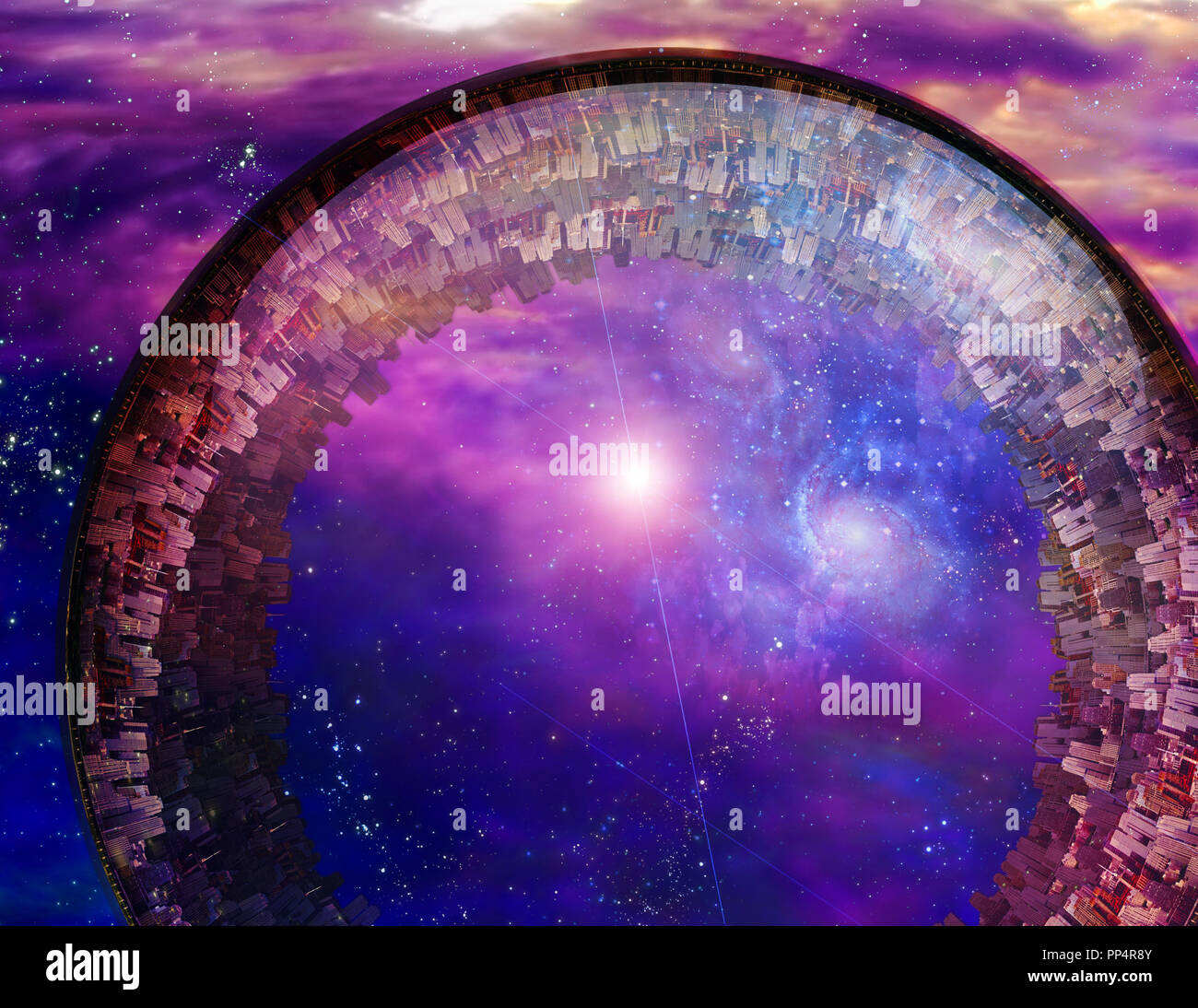 Multi-Generational Interstellar Ship in the Expanse of Space Stock ...