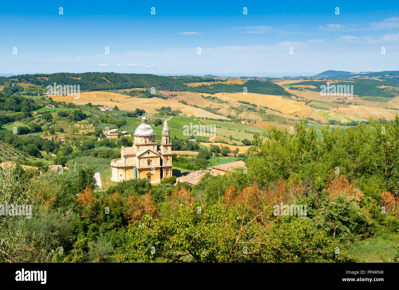 San Biagio is a Renaissance Greek cross central plan church outside ...