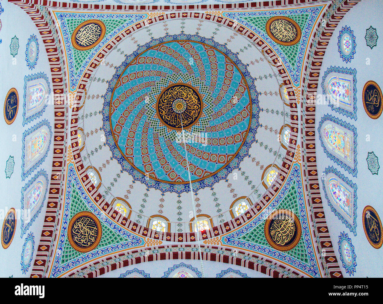Inner view of dome in Ottoman architecture in, Istanbul, Turkey Stock ...