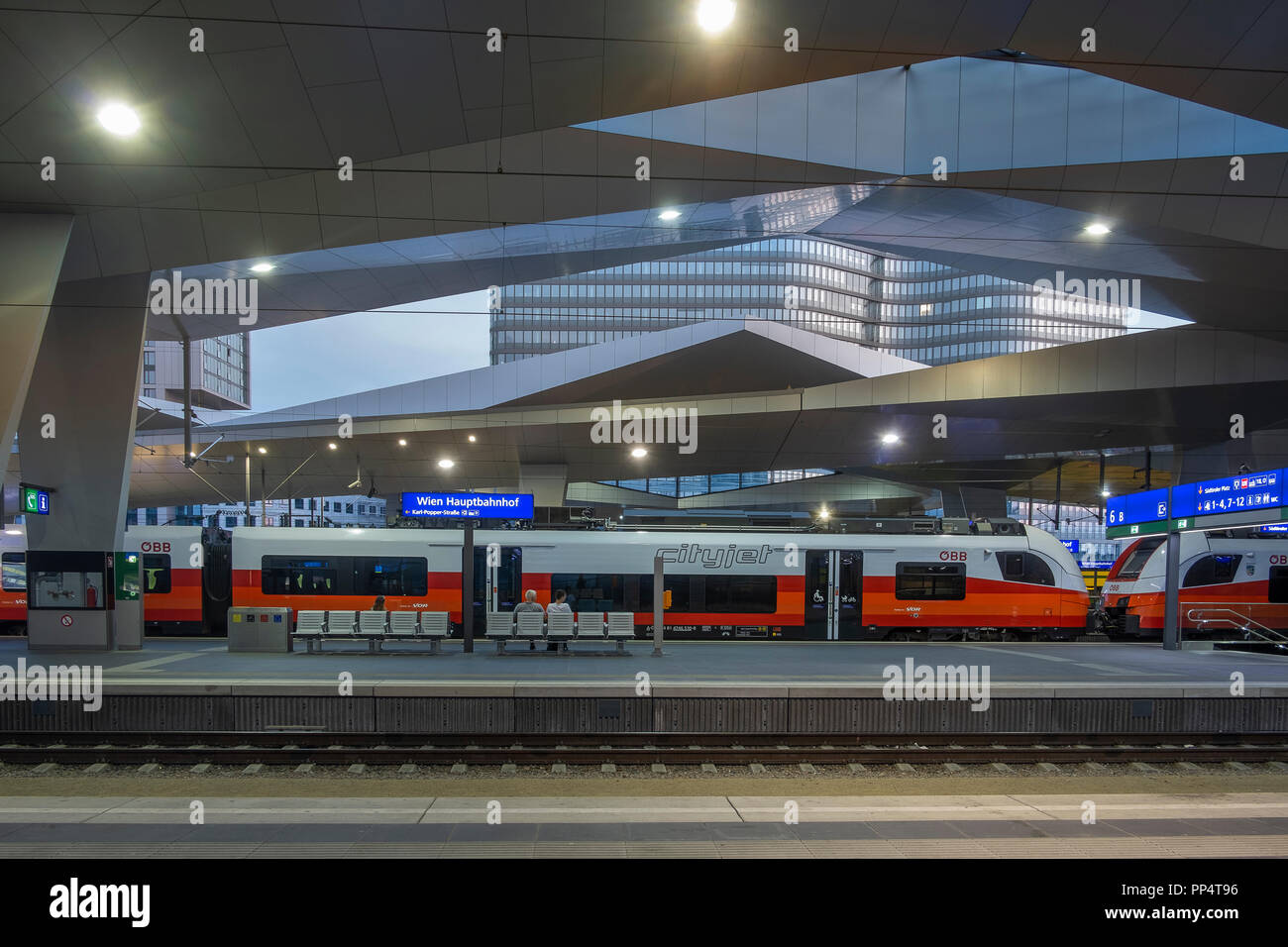 Vienna's main railway station (Autria) is one of the city's main ...
