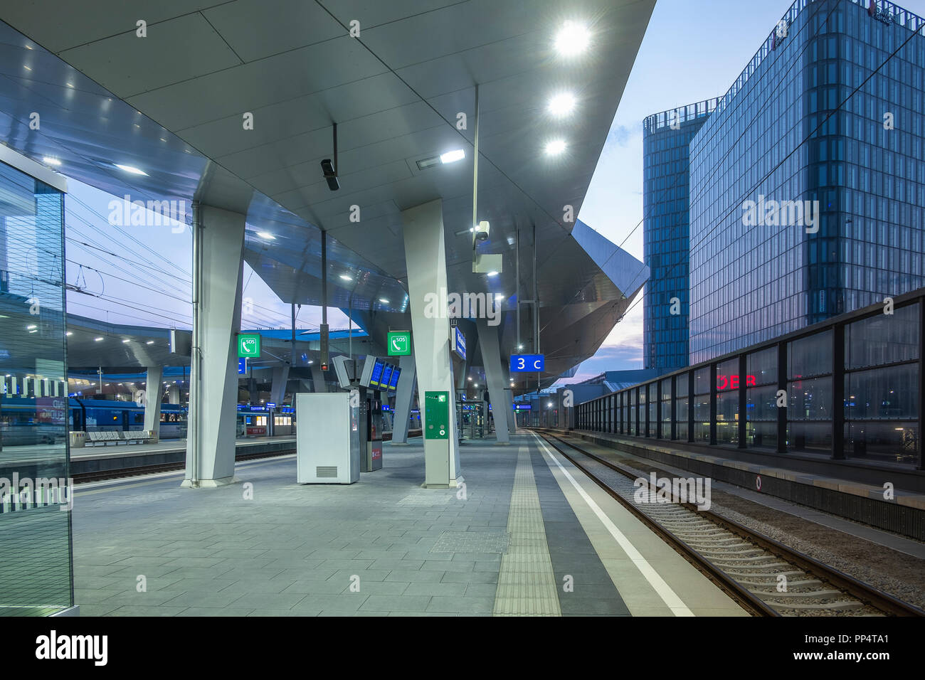 Vienna's main railway station (Autria) is one of the city's main ...