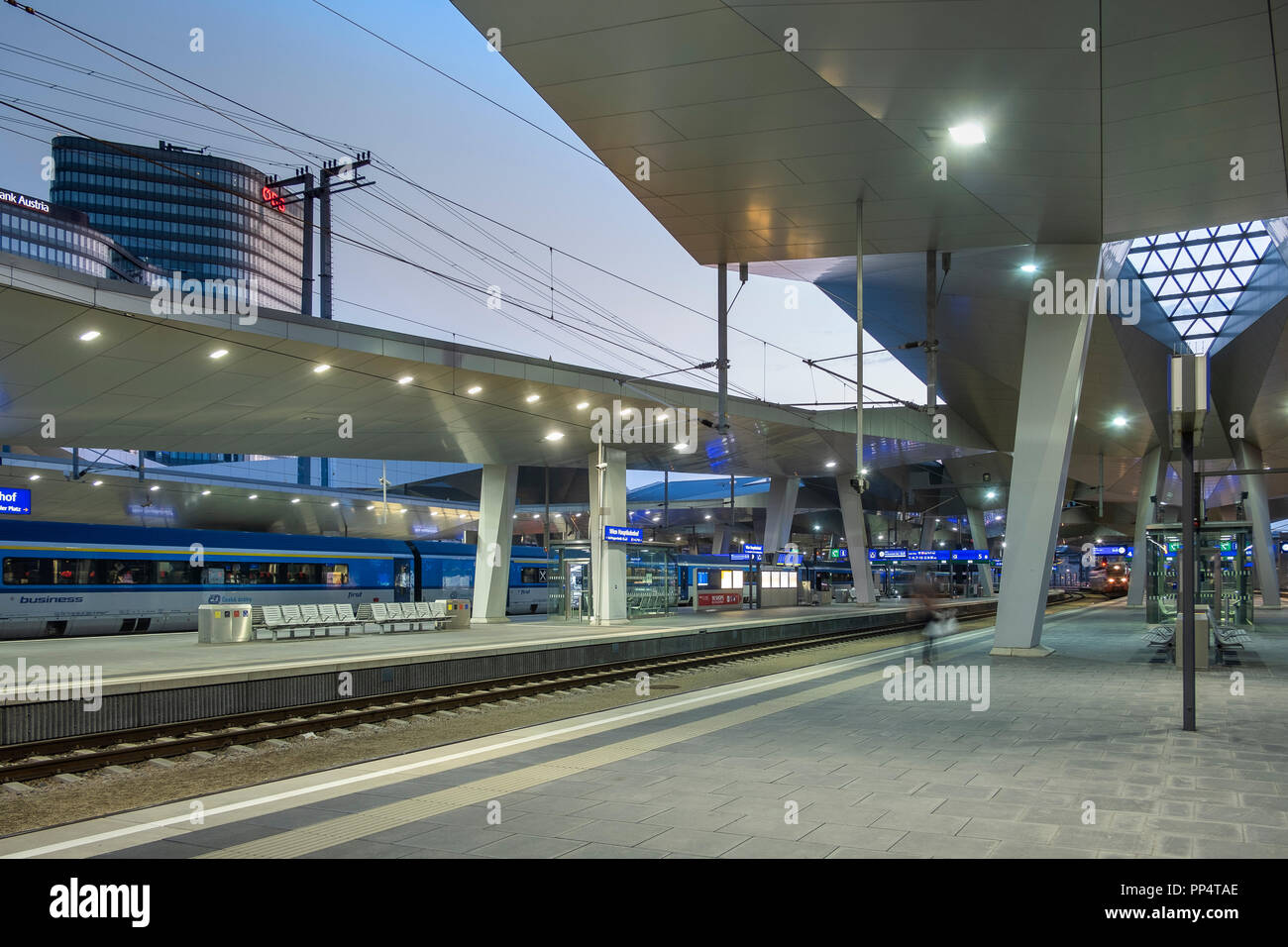 Vienna's main railway station (Autria) is one of the city's main ...