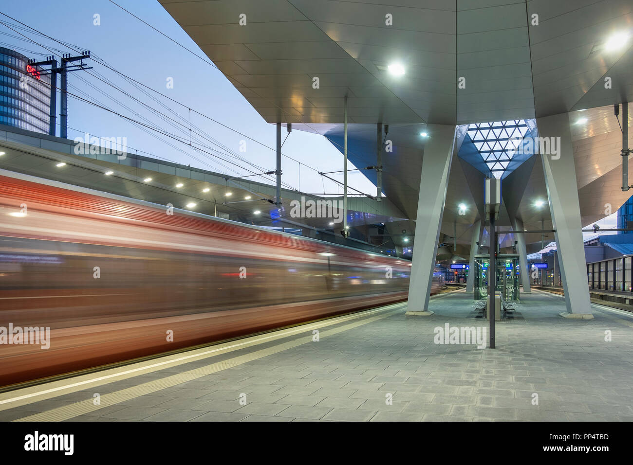 Vienna's main railway station (Autria) is one of the city's main ...