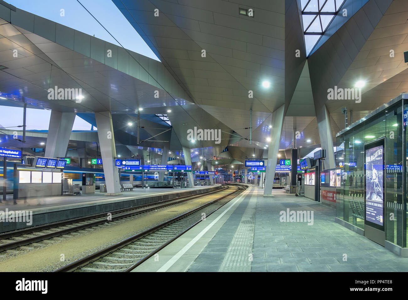 Vienna's main railway station (Autria) is one of the city's main ...