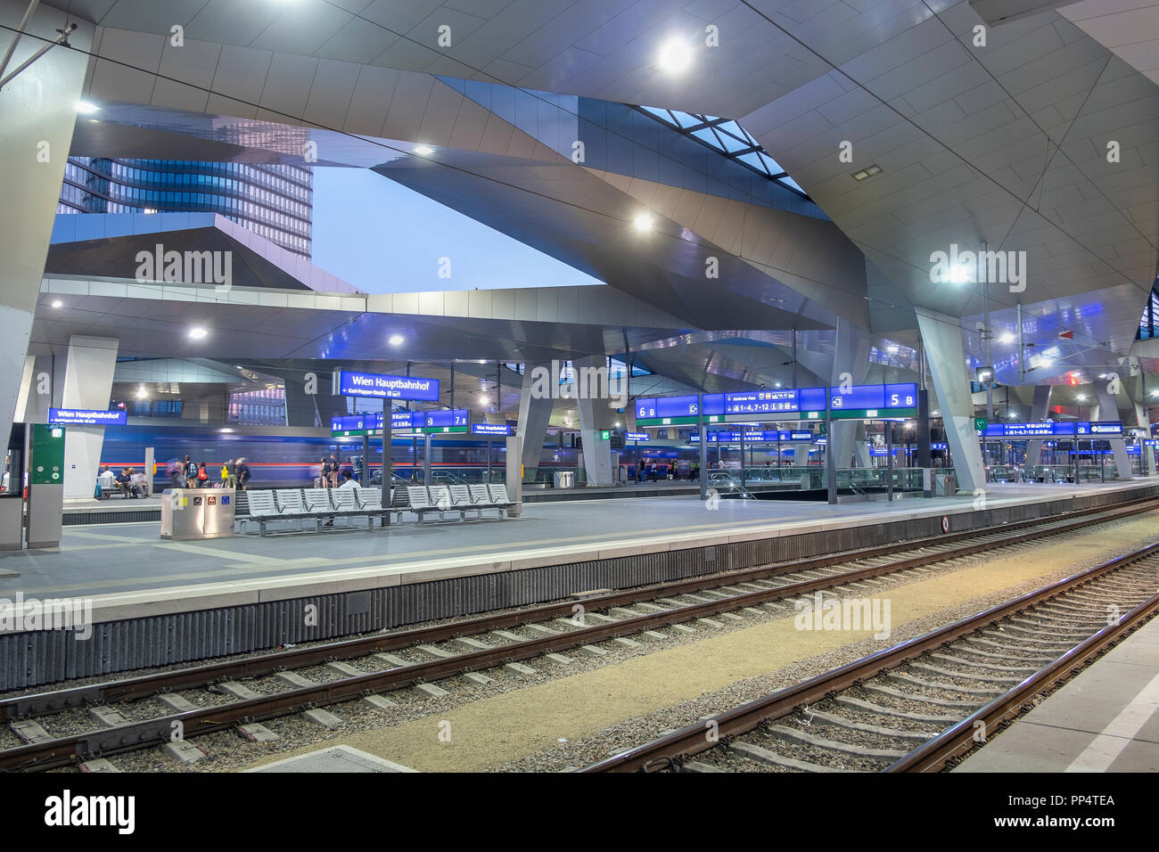 Vienna's main railway station (Autria) is one of the city's main ...