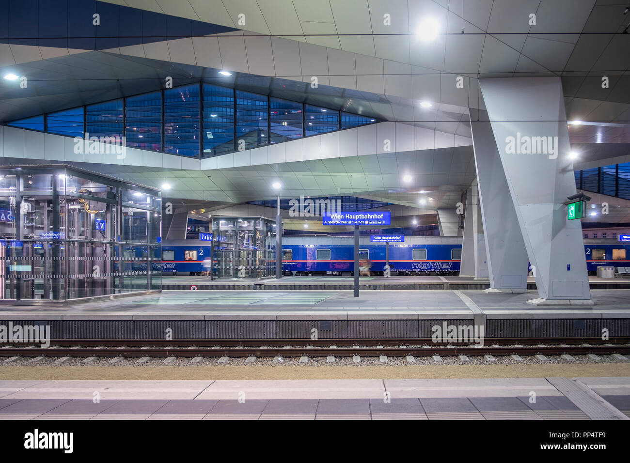 Vienna's main railway station (Autria) is one of the city's main ...