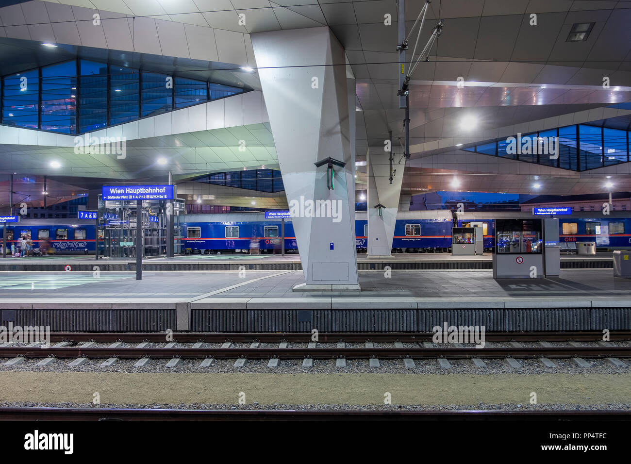 Vienna's main railway station (Autria) is one of the city's main ...