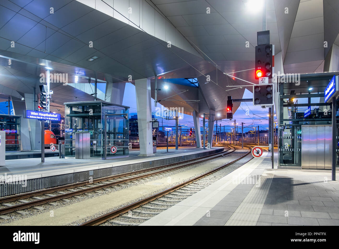 Vienna's main railway station (Autria) is one of the city's main ...