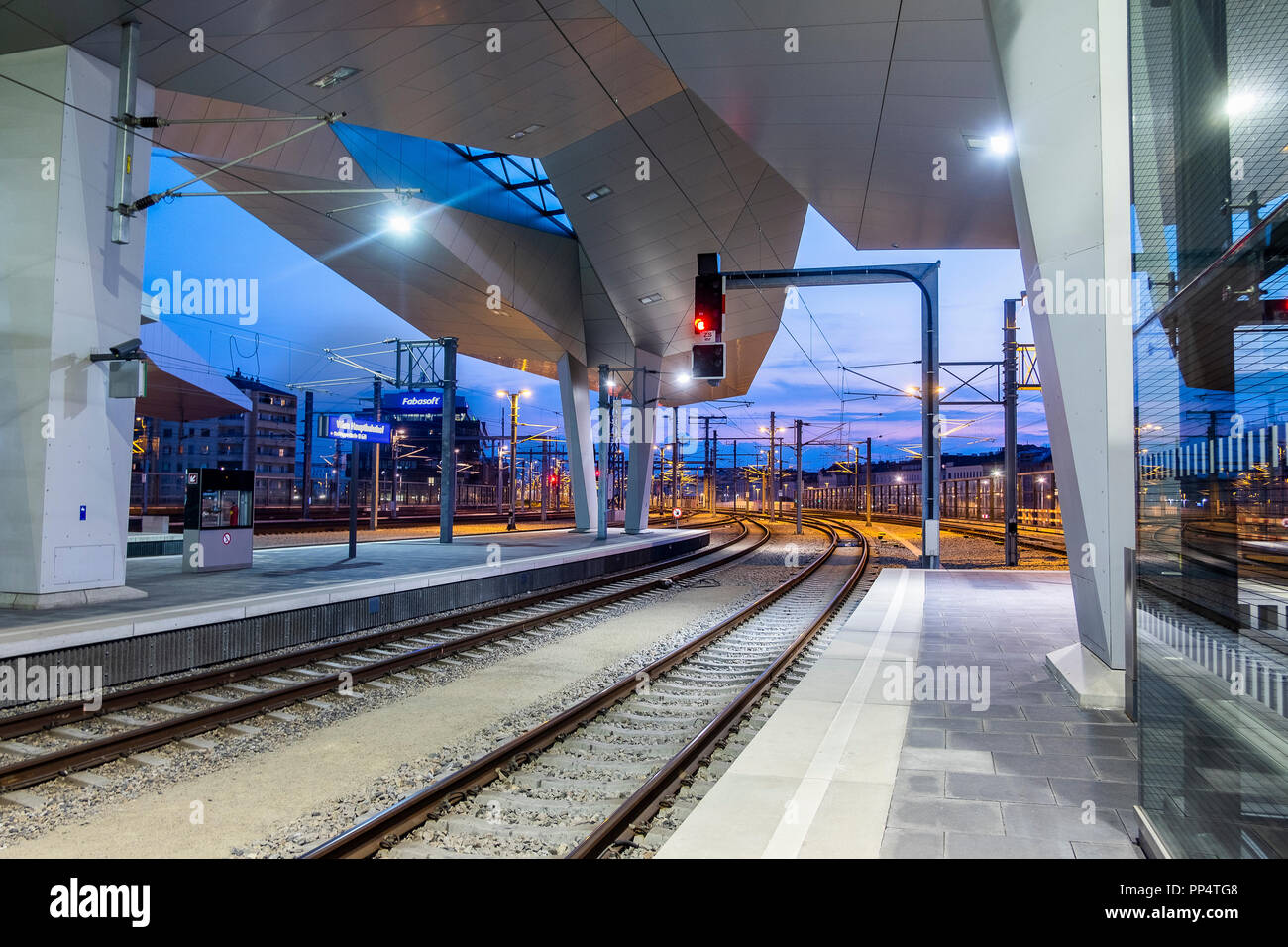 Vienna's main railway station (Autria) is one of the city's main ...