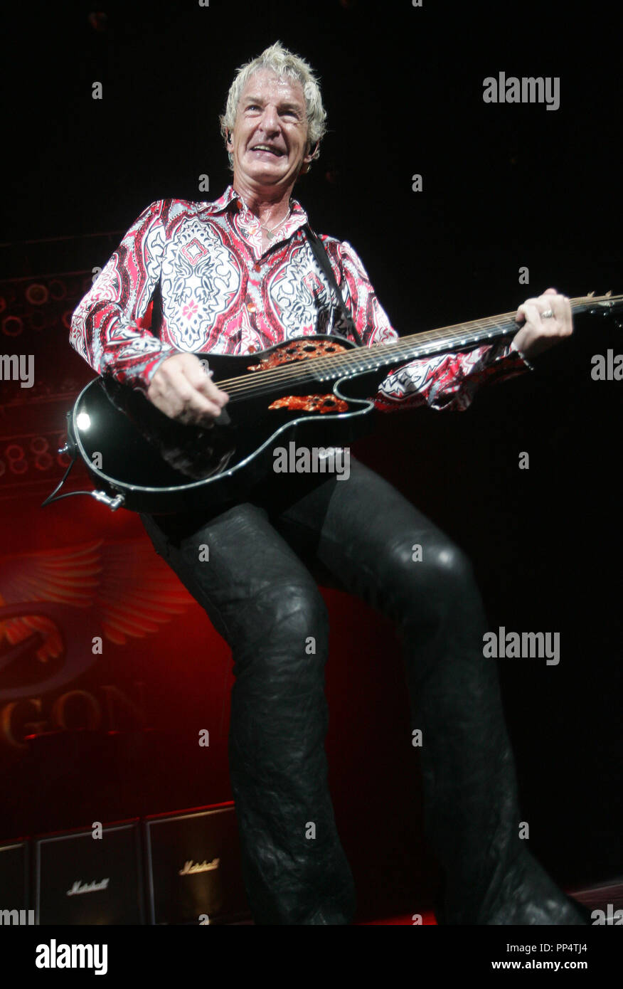 Kevin Cronin with REO Speedwagon performs in concert at the Sound ...