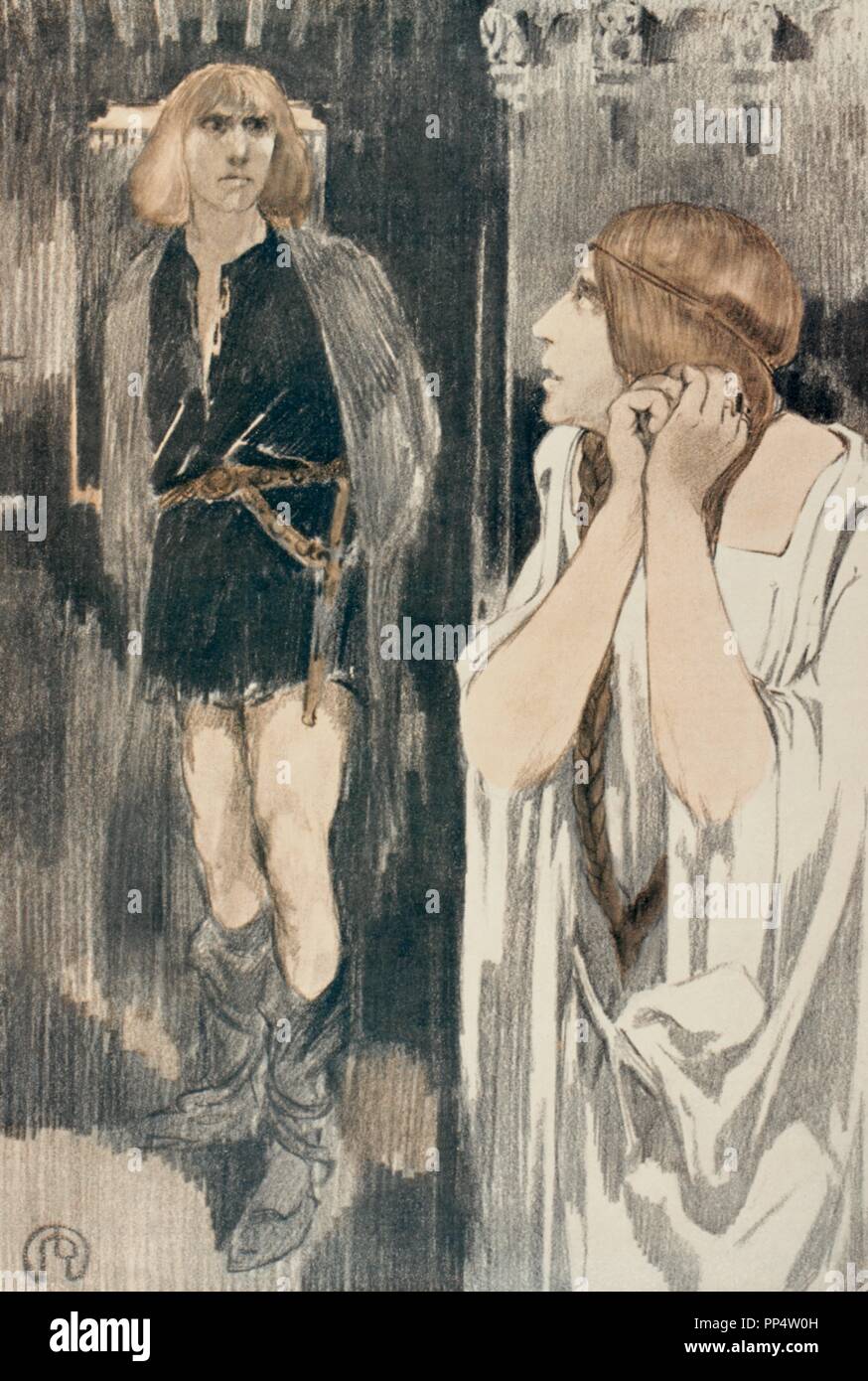 William Shakespeare (1564-1616). English writer. Hamlet. You're the ...