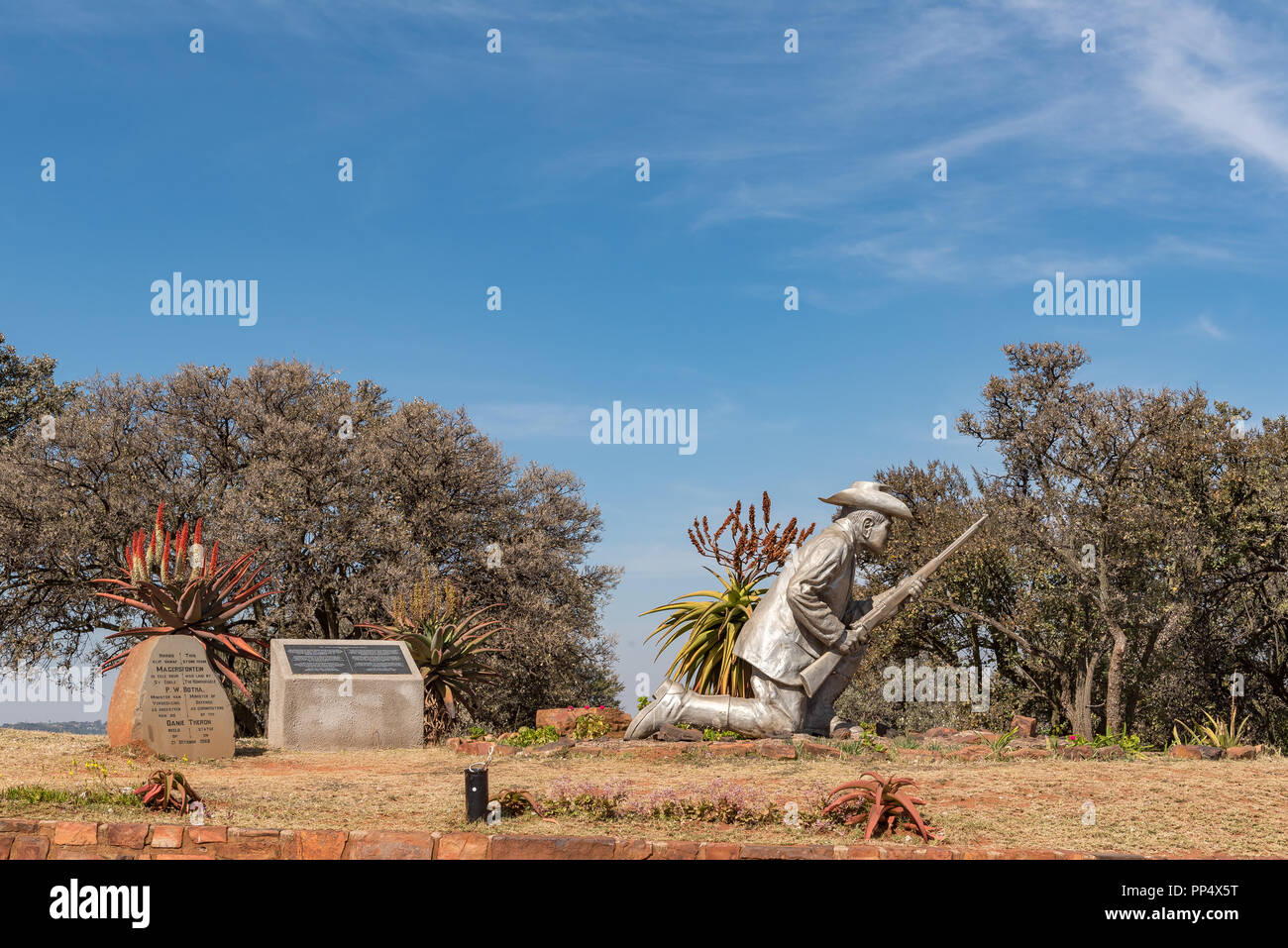 PRETORIA, SOUTH AFRICA, JULY 31, 2018: The Danie Theron monument at ...