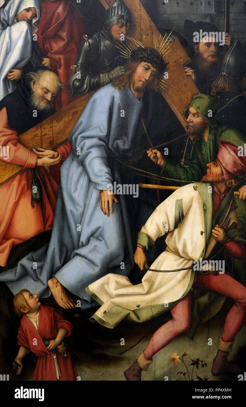 Hans Holbein the Elder (1465-1524). German painter. Christ carrying the ...