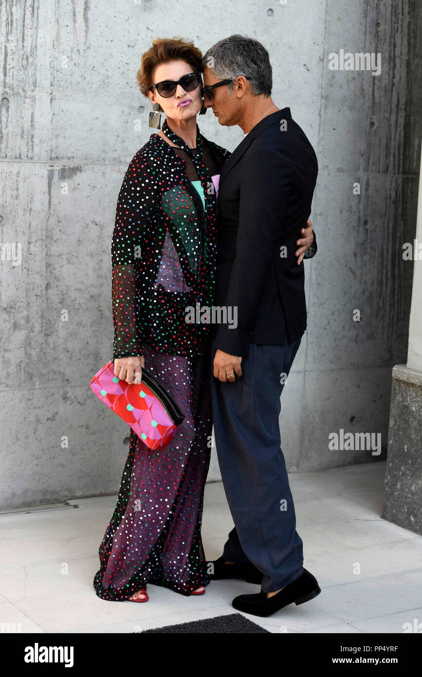 Milan, Italy. 23rd Sep, 2018. Fashion Show: Giorgio Armani Arrivals ...