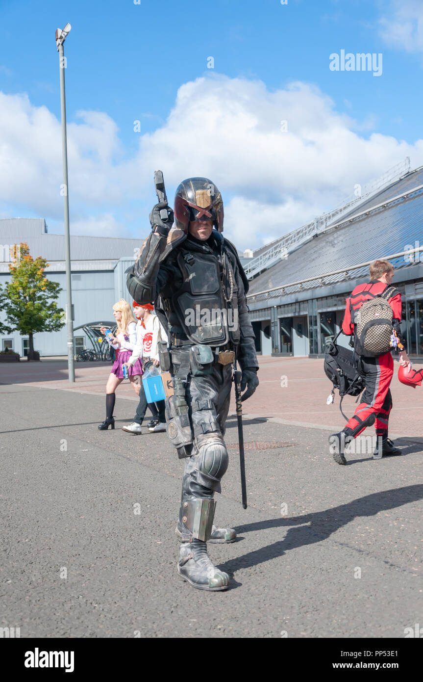 Glasgow, Scotland, UK. 23rd September, 2018. A cosplayer dressed as ...