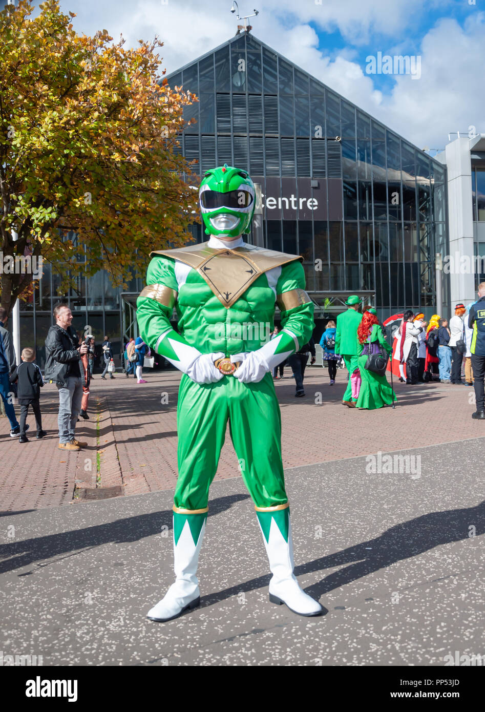 Glasgow, Scotland, UK. 23rd September, 2018. A cosplayer dressed as one ...