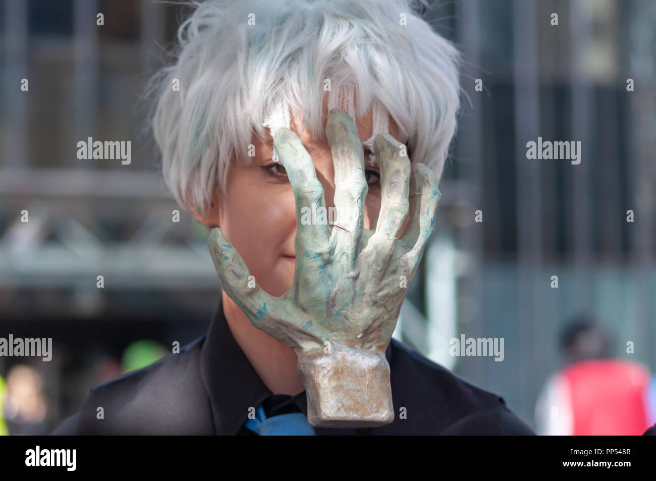 Glasgow, Scotland, UK. 23rd September, 2018. A female cosplayer ...