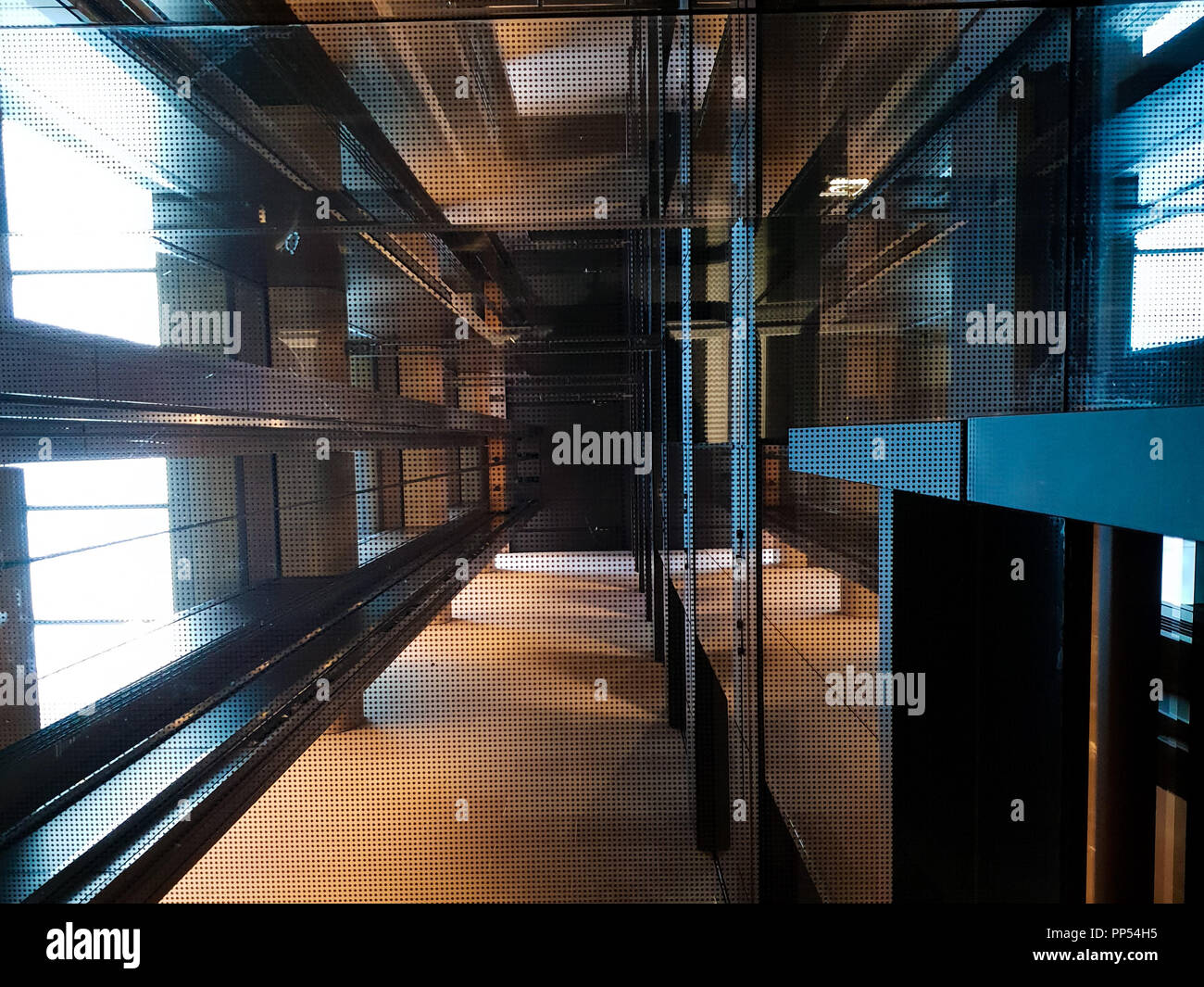 London, UK. 23rd Sept 2018. Interior view of Bloomberg European ...