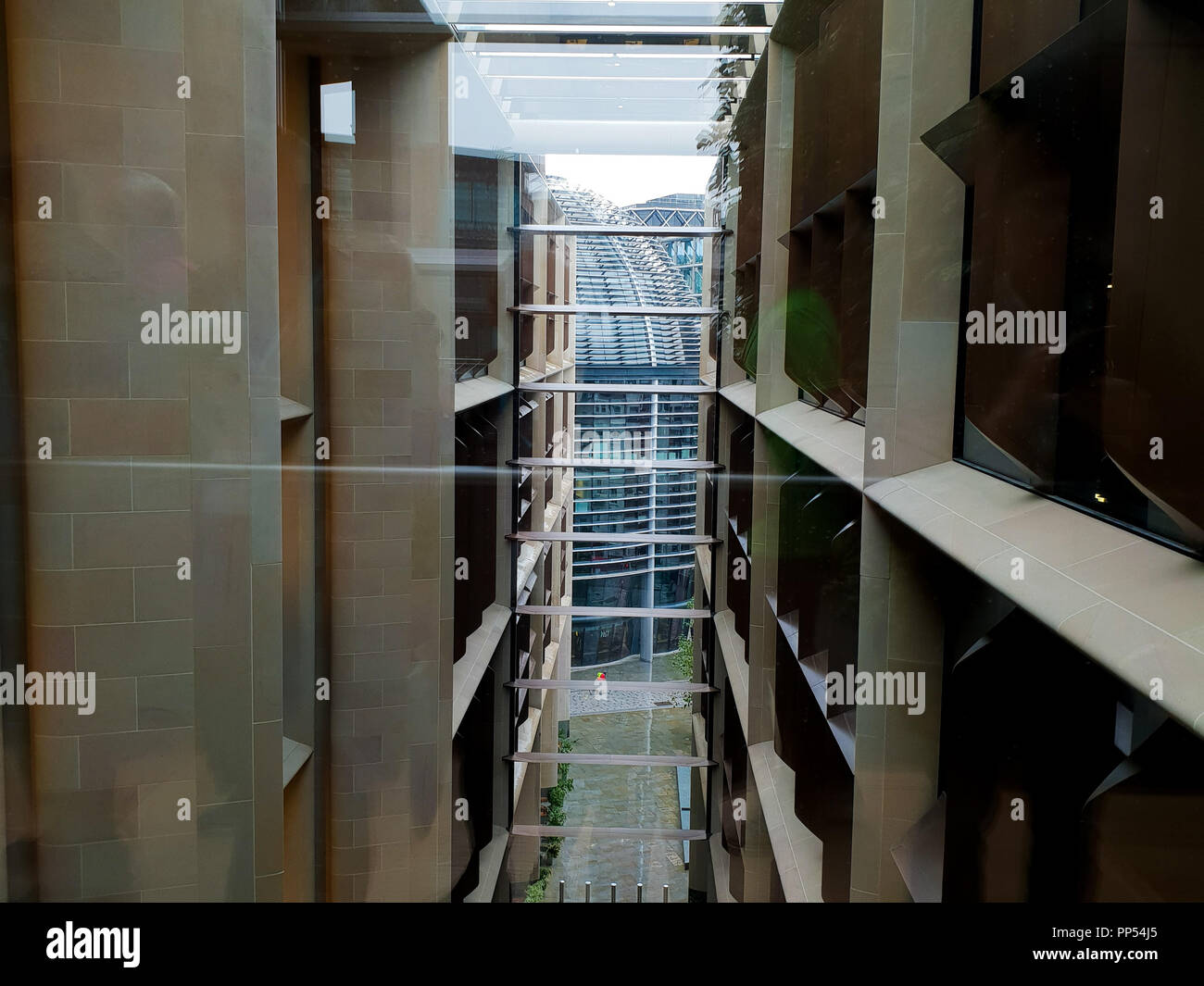 London, UK. 23rd Sept 2018. Interior view of Bloomberg European ...