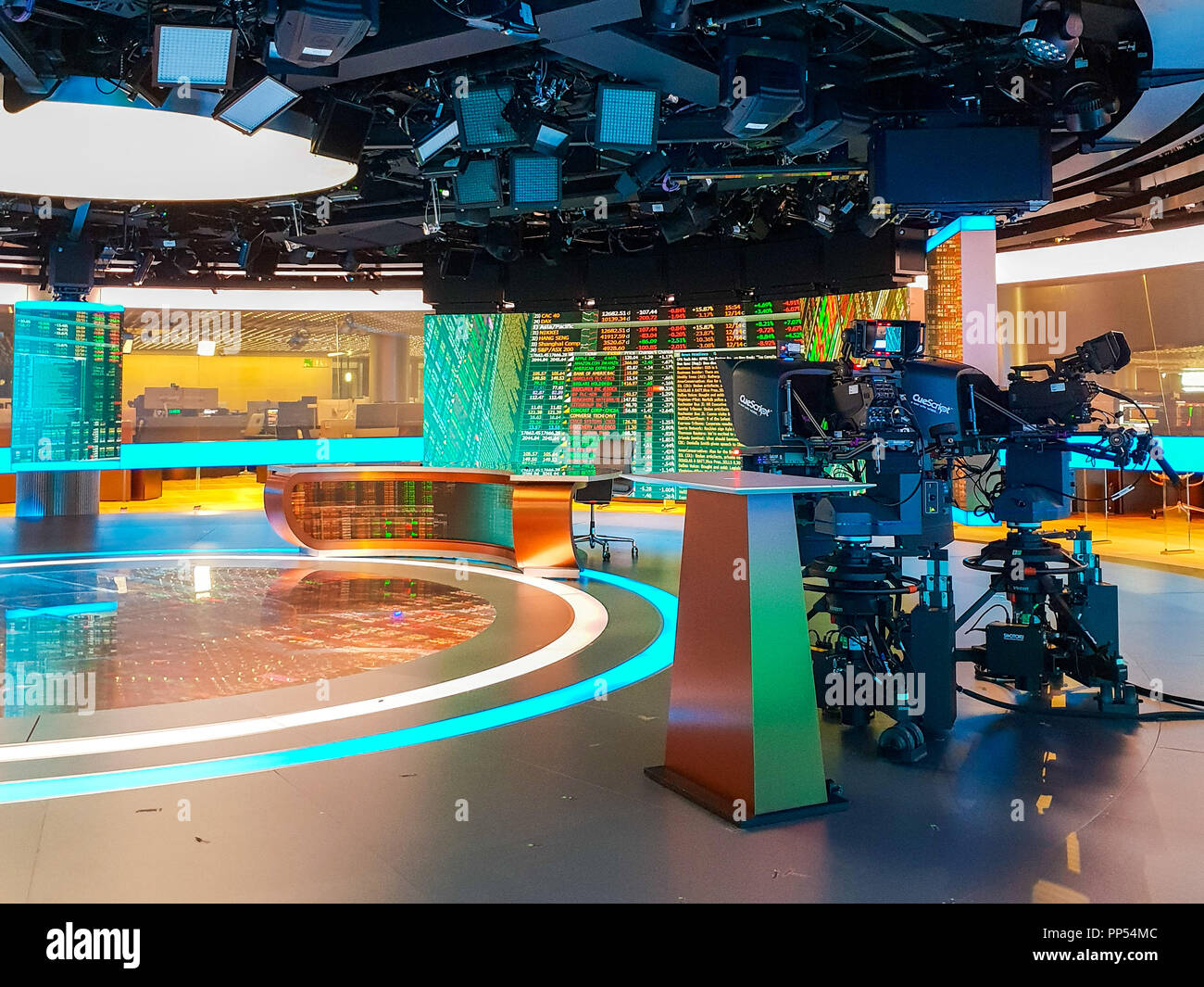 London, UK. 23rd Sept 2018. Interior view of Bloomberg European ...