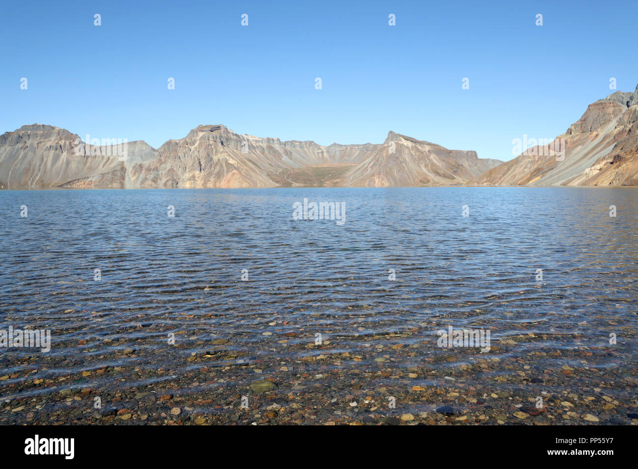 Inter-Korean Summit, Sep 20, 2018 : Lake Cheonji on the top of Mount ...