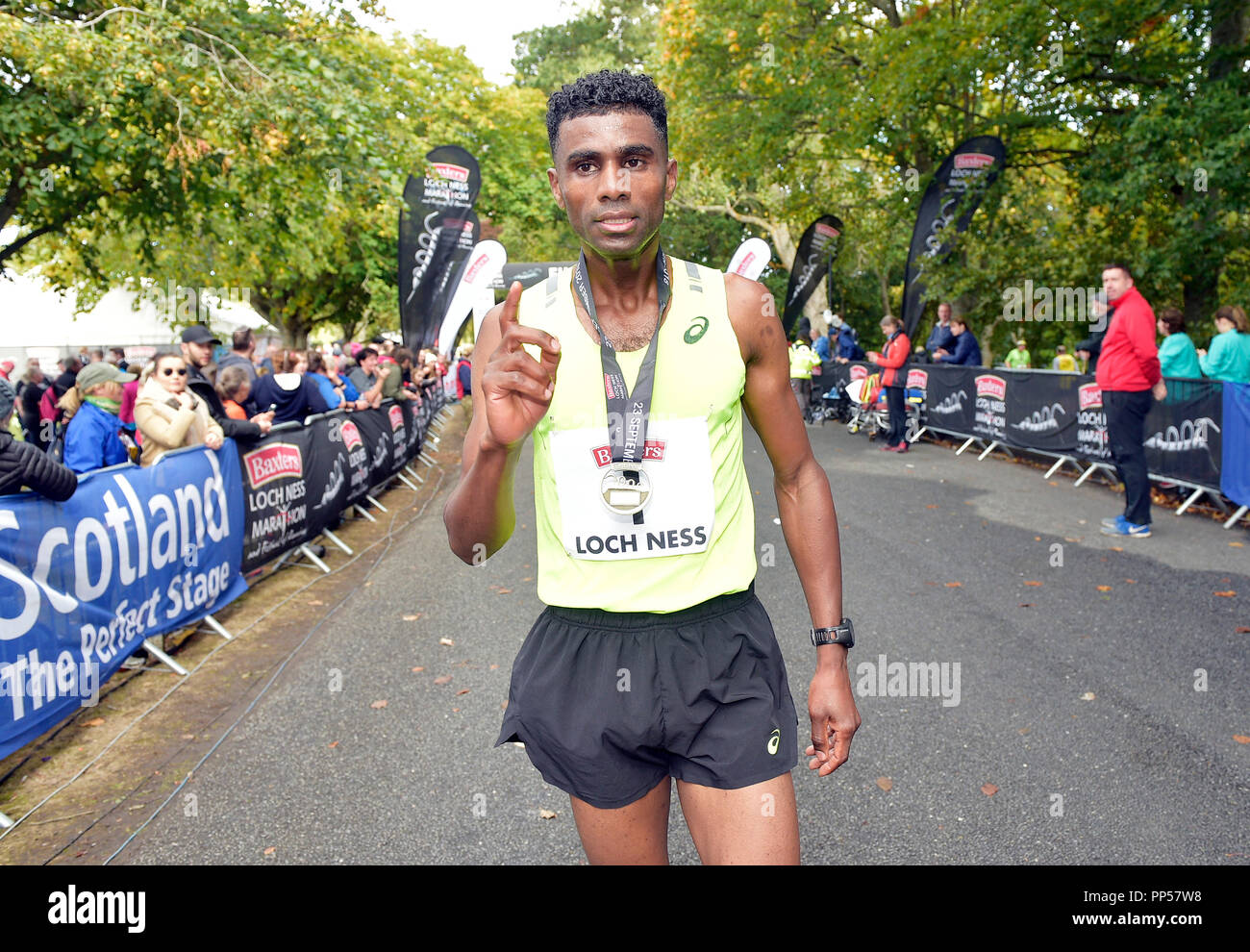 Scotland, UK. 23rd Sept 2018. 2018 Baxters Loch Ness Marathon PICTURED ...