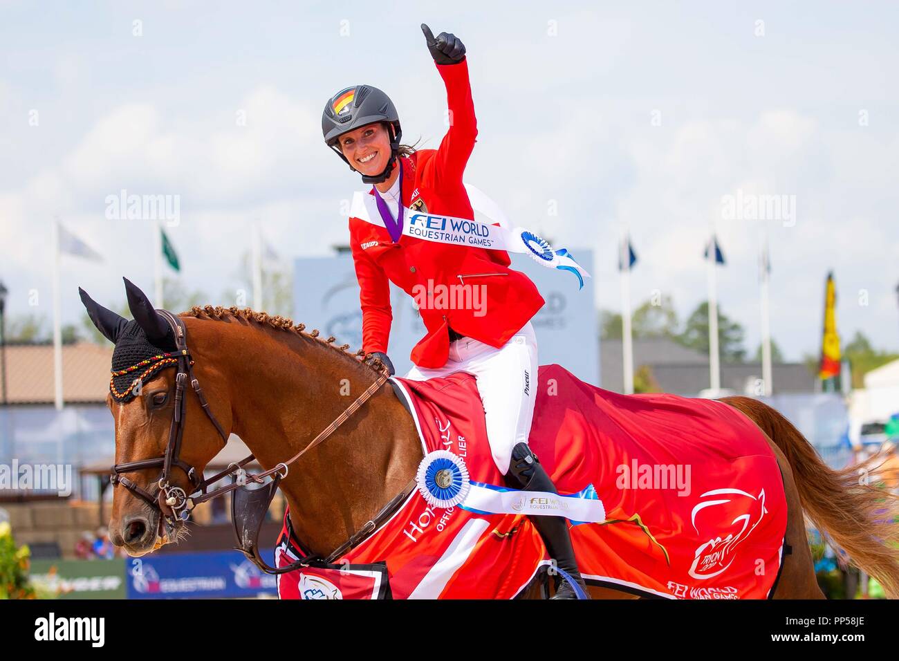 North Carolina, USA. 23rd Sept 2018. Winner. Gold Medal. Simone Blum ...