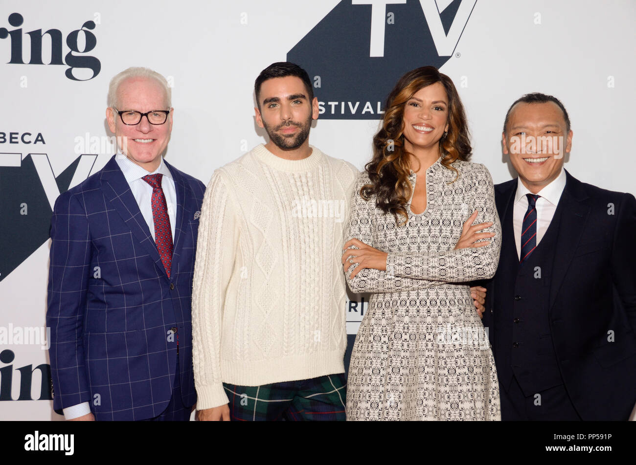 New York, NY, USA. 23rd Sep, 2018. Tim Gunn, PhillpPicardi, Veronica ...