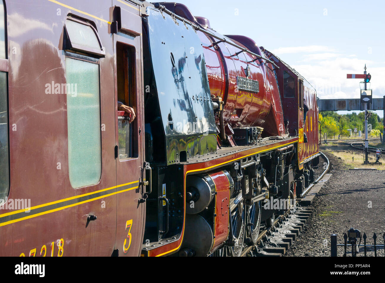 Live steam railroad hi-res stock photography and images - Alamy