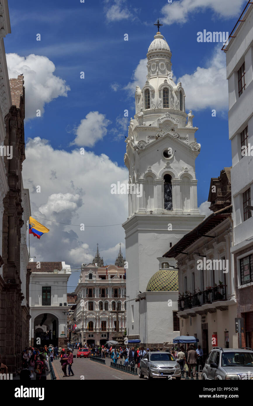 famous unesco church in quito, ecuador Stock Photo - Alamy