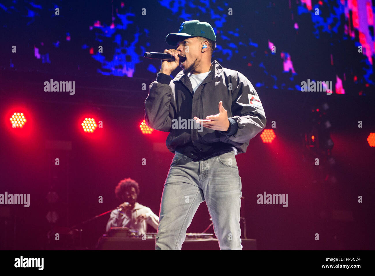 Chance the Rapper performing at BBC 1Xtra Live, at the O2 Arena in ...
