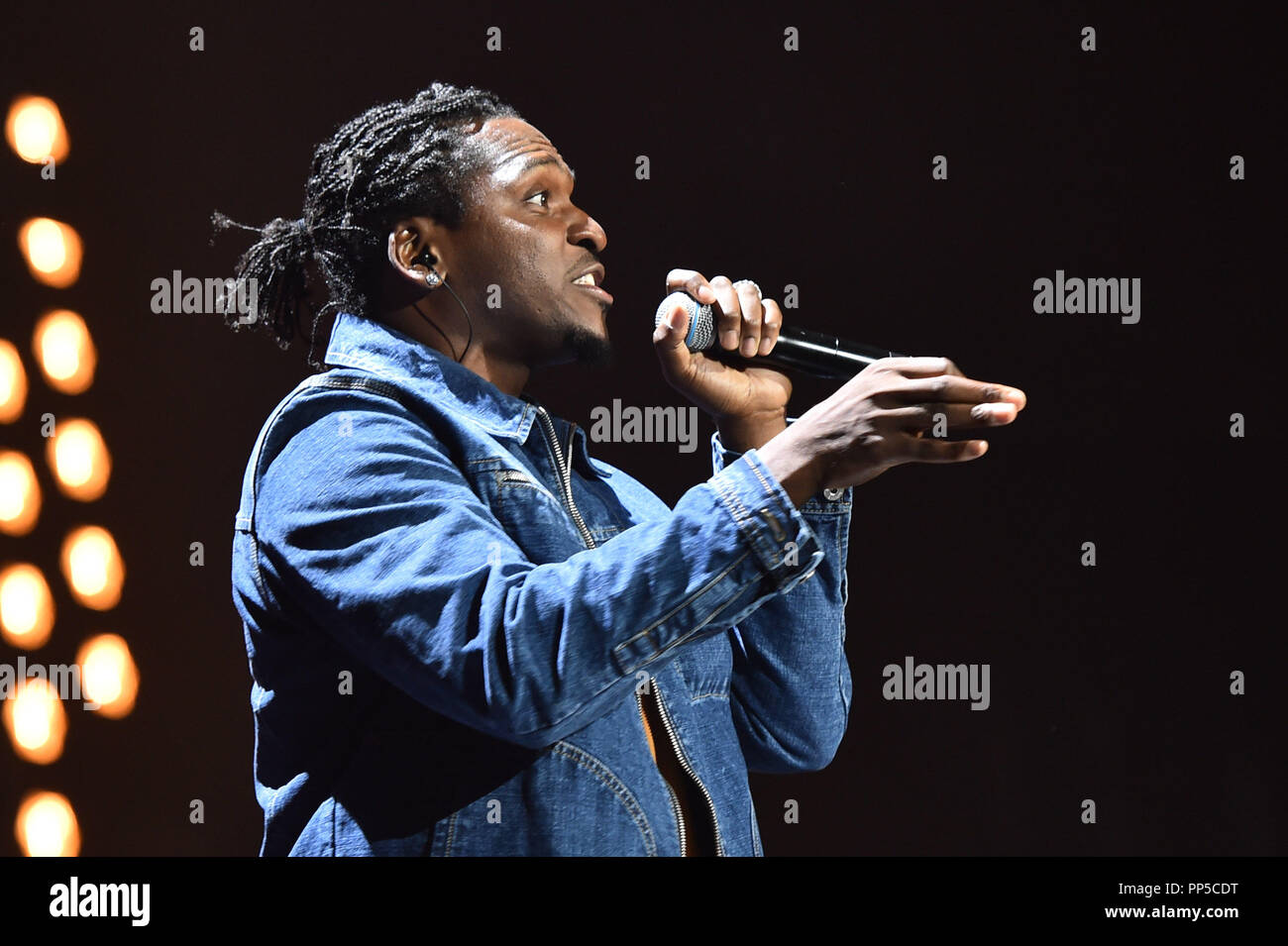Pusha T performing at BBC 1Xtra Live, at the O2 Arena in London. PRESS ...