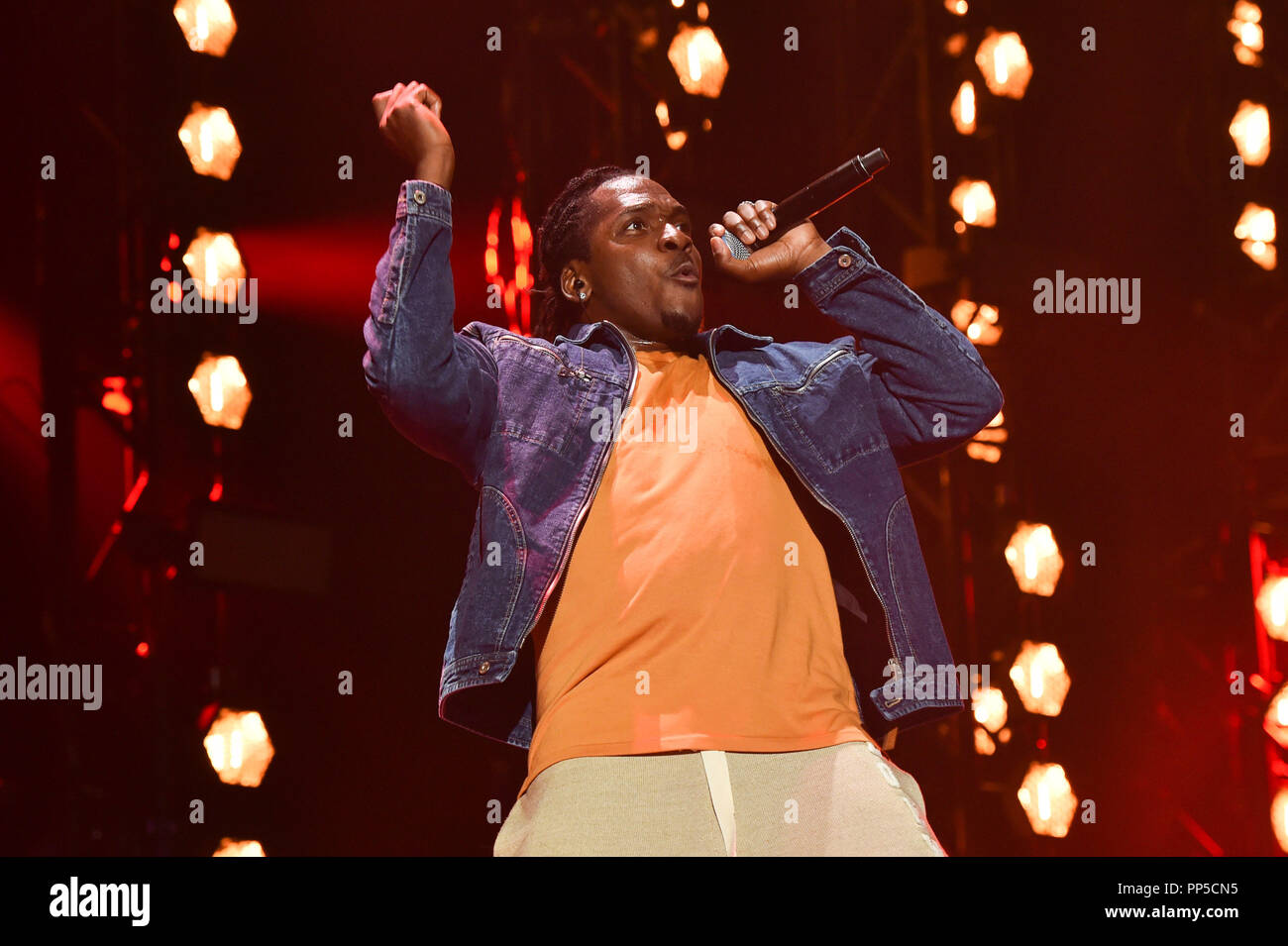 Pusha T performing at BBC 1Xtra Live, at the O2 Arena in London. PRESS ...