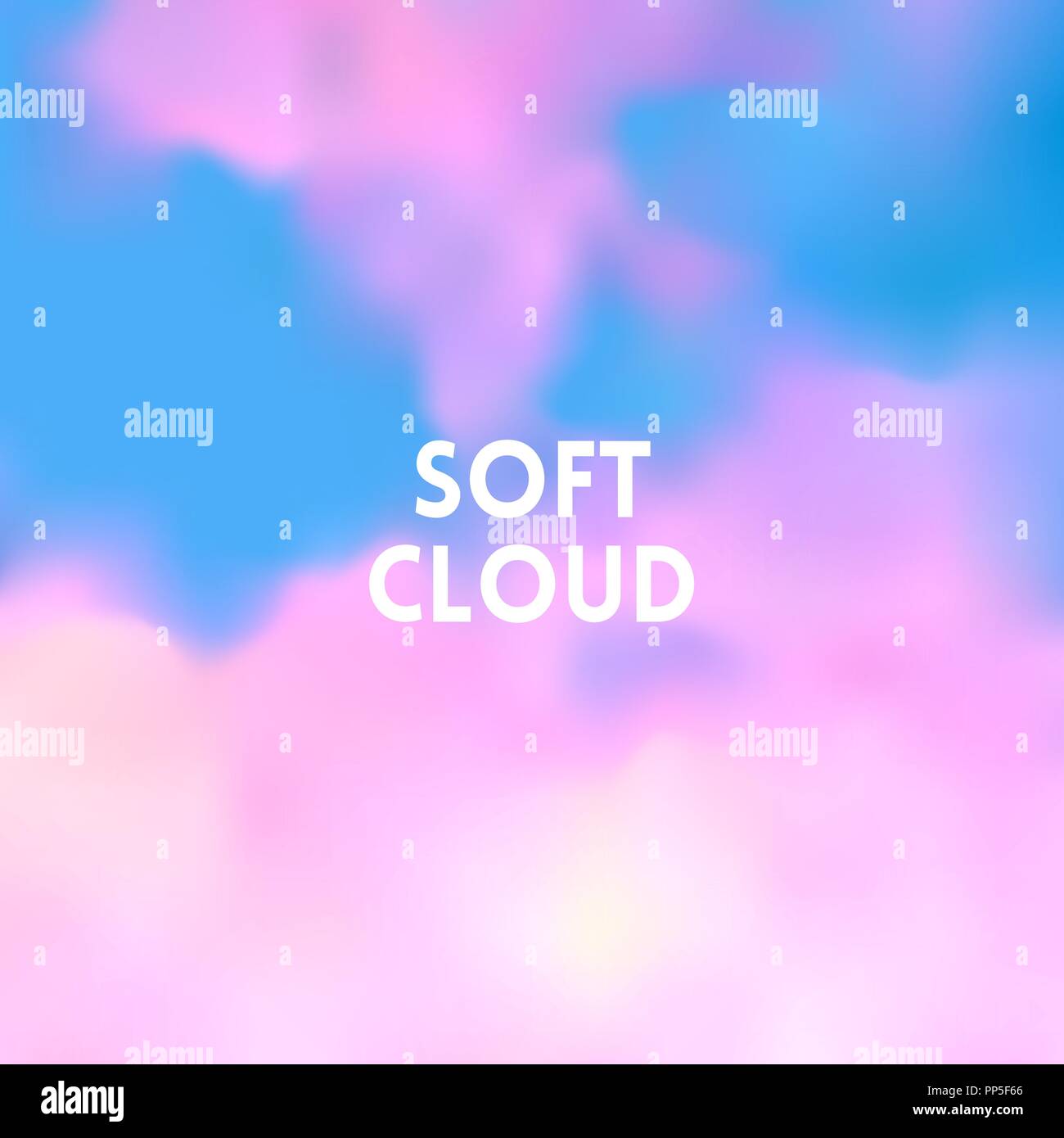 square blurred background - sunset colors With motivating quote Stock ...