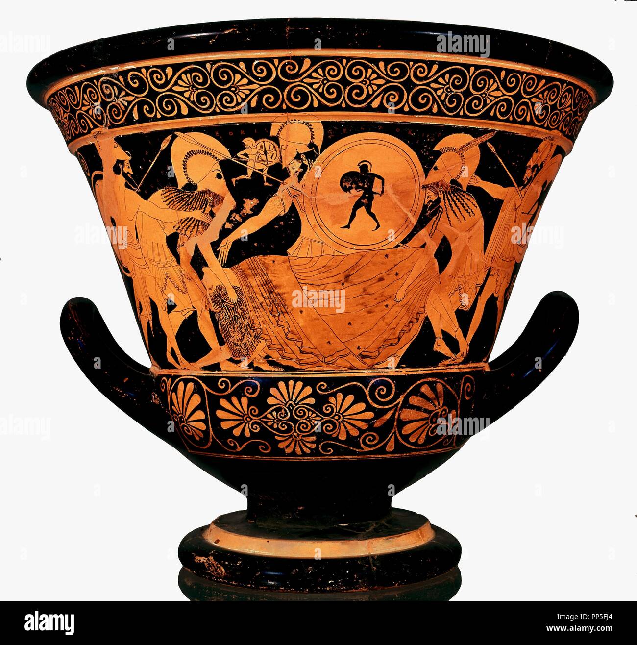 PATROCLO MUERTO - CRATERA CALIZA - 480 AC. Location: ARCHAEOLOGICAL ...