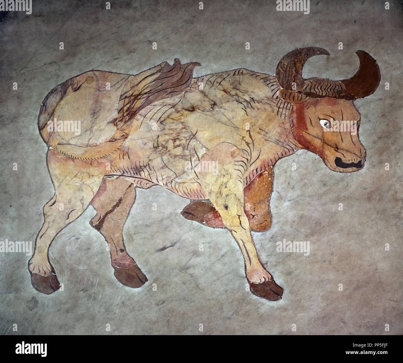 TAURUS CONSTELLATION IN MARBLE, PART OF THE LARGE SOLAR CLOCK REQUESTED ...