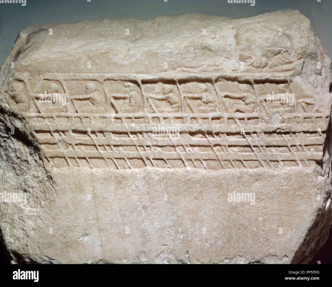 TRIRREME GRIEGA - SIGLO V AC - RELIEVE GRIEGO. Location: MUSEO DE LA ...
