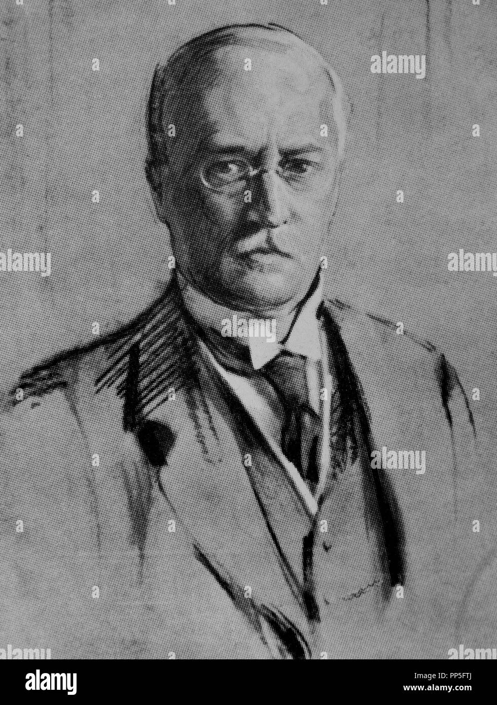 RUDOLF DIESEL 1858/1913-GERMAN ENGINEER. DIESEL ENGINE INVENTOR Stock ...