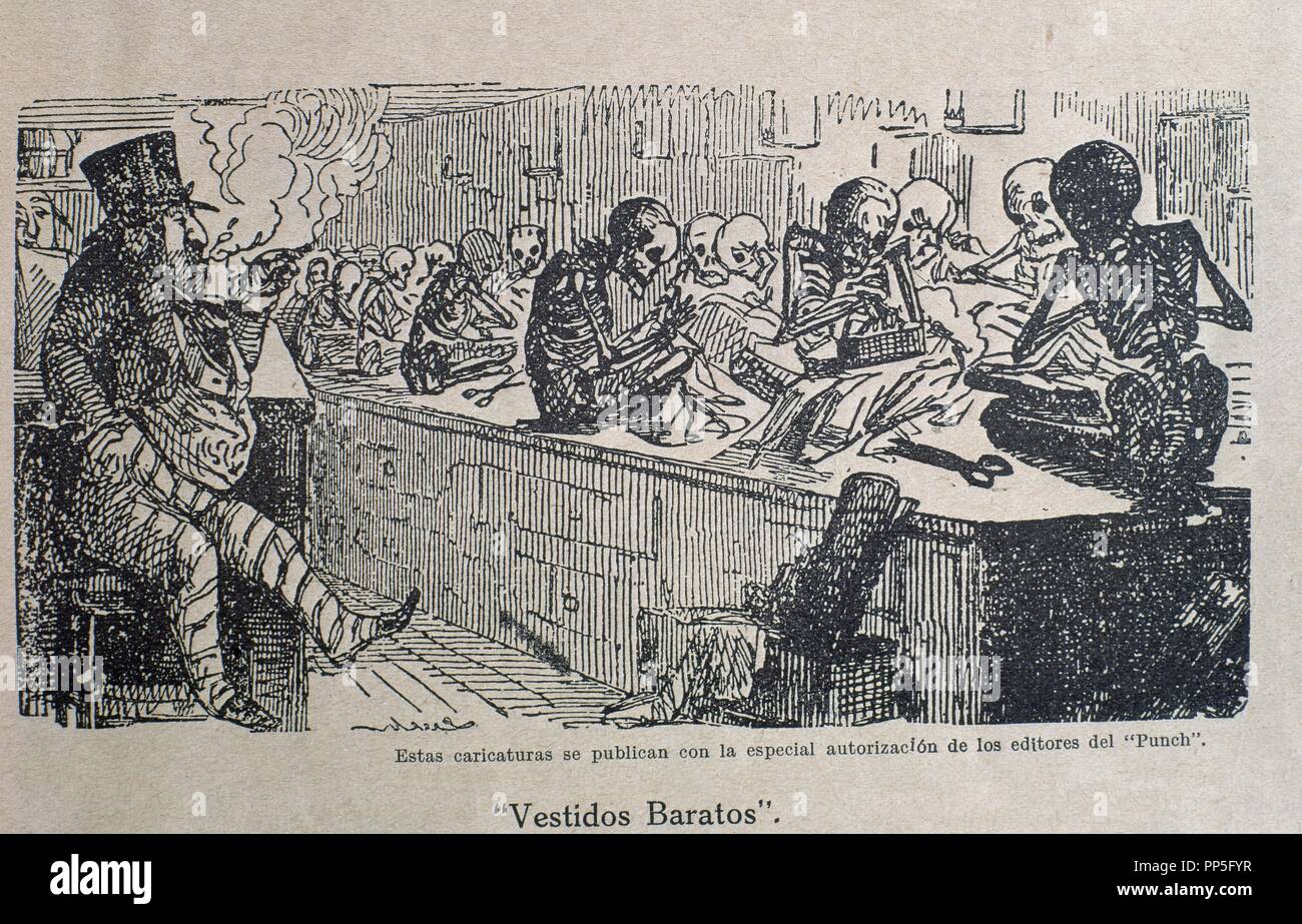 CHEATING DRESSES - ECONOMIC CARICATURE - 1845 - ECONOMIC CRISIS OF ...