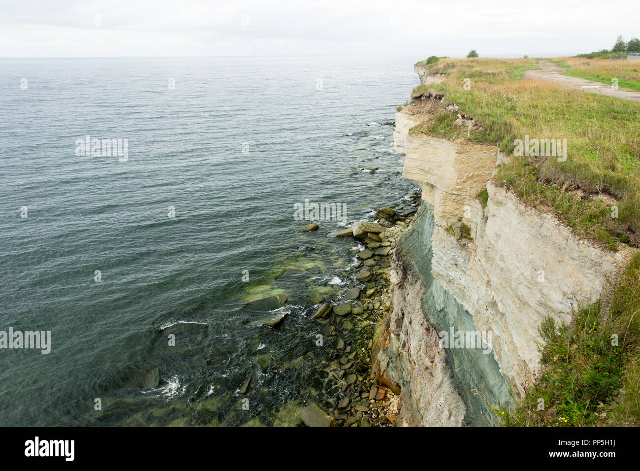 A short drive to the northernmost cliff near Paldiski Stock Photo - Alamy