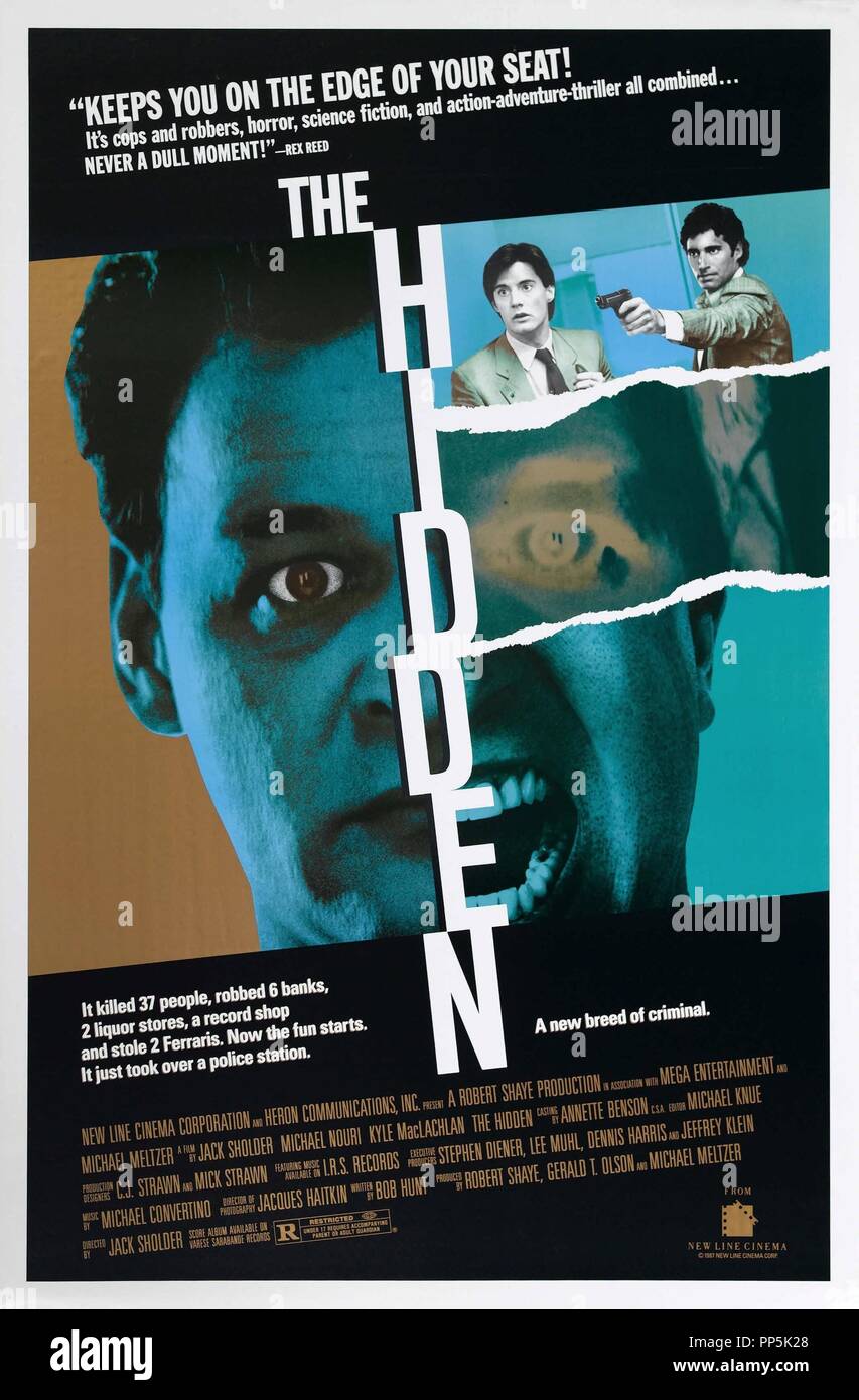 Original film title: THE HIDDEN. English title: THE HIDDEN. Year: 1987 ...