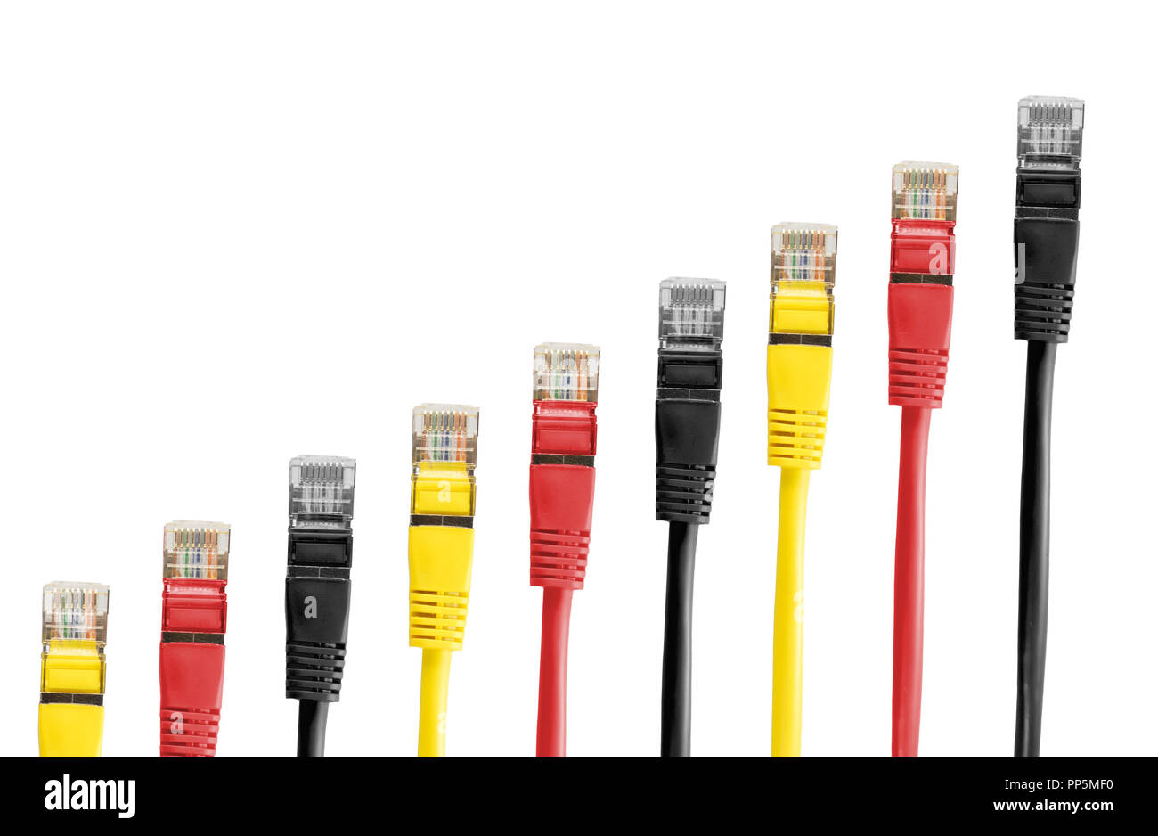 network cables isolated Stock Photo - Alamy