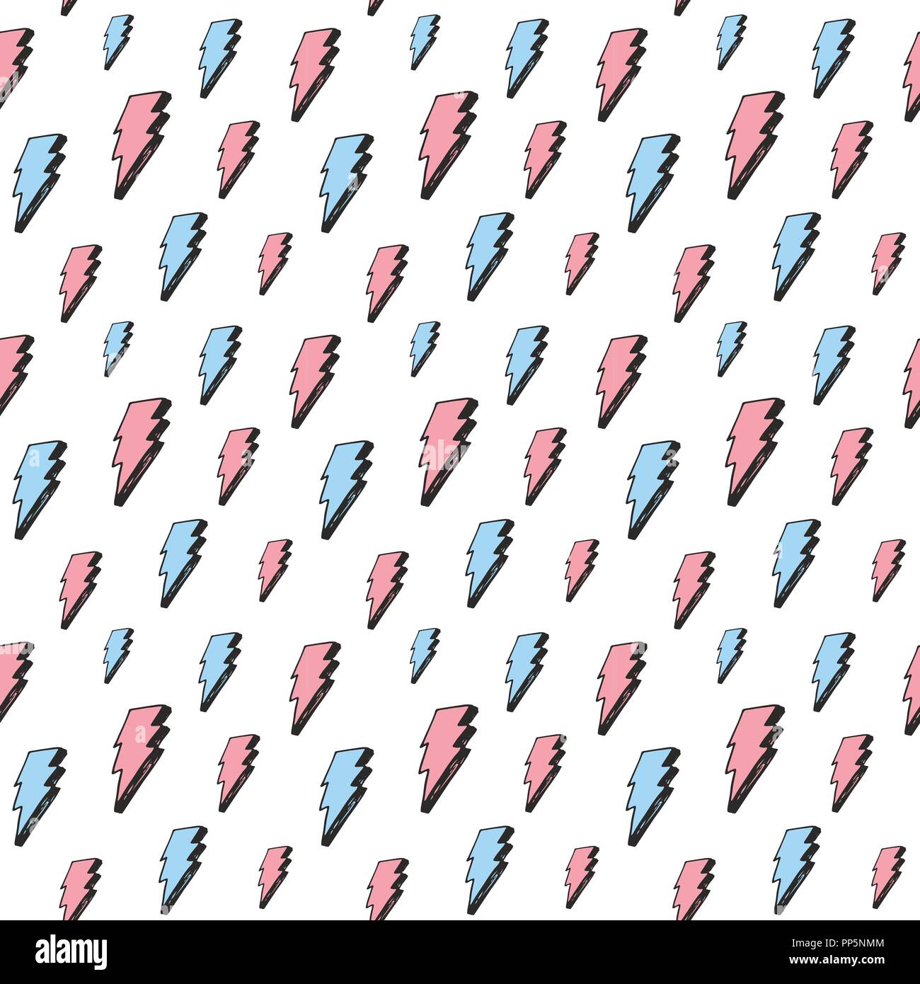 Lightning pattern retro abstract seamless print of fast energy bolt hi ...