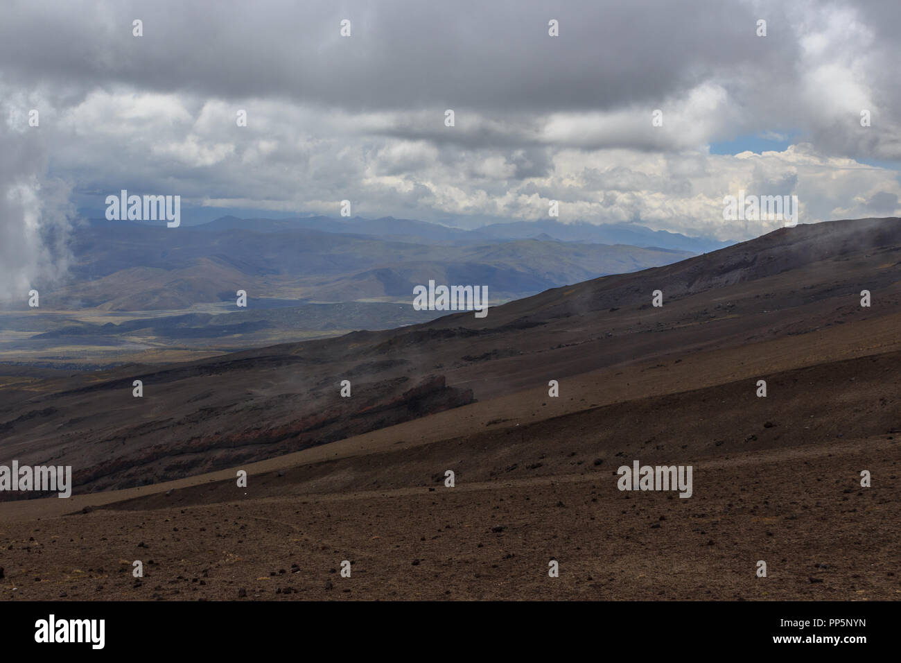View on the strato vulcano cotopaxi, ecuador Stock Photo - Alamy